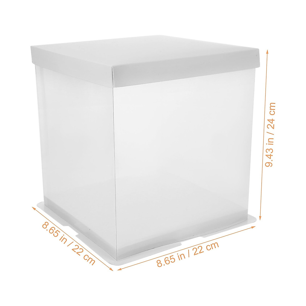 Kichvoe 5pcs Clear Cake Box 6 inch Transparent Bakery Boxes Plastic Cake Carrier with Lid Food Box Cupcake Cake Container Cake Packing Case for Wedding Birthday Christmas