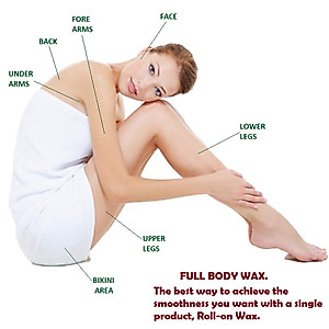 NorthMe Honey Roll On Wax, Hair Removal Wax Cartridge, Depilatory Wax Roller For Sensitive Skin, Waxing Cartridge Refill, Home Self Waxing, Legs And Arms. Wax Roll On Refill 2Pack - 3.53 Oz (honey)