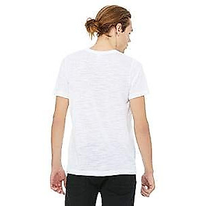Bella Canvas Poly-Cotton Short-Sleeve T-Shirt (3650) White Slub, L