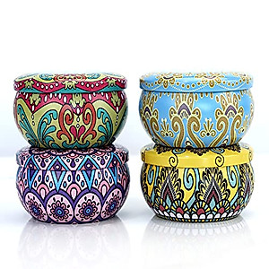 DEELUBAN Scented Candles Gifts for Women, Aromatherapy Candles for Home Scented, 4 Pack Soy Candles Lavender Candle for Girlfriend Mom Spa Dinner Birthday Valentine Halloween Thanksgiving Gifts