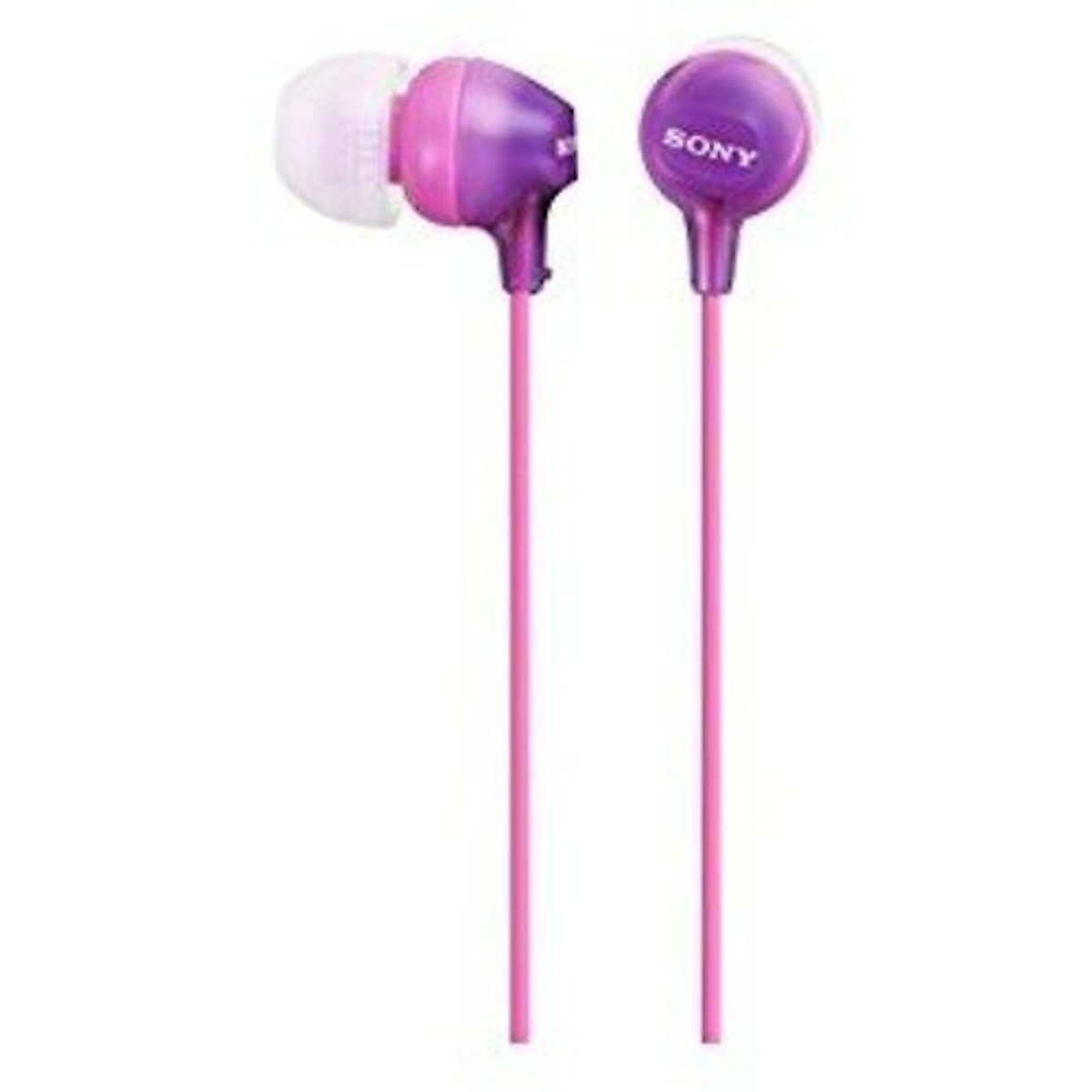 Sony in-Ear Headphones (Violet) - Stereo - Violet - Mini-Phone - Wired - 16 Ohm - 8 Hz 22 kHz - Gold Plated - Earbud - Binaural - in-Ear