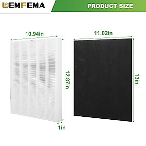 C545 HEPA S Compatible with Winix C545 Air Purifier, 2 Packs True HEPA and 8 Packs Activated Carbon, Part Number 1712-0096-00