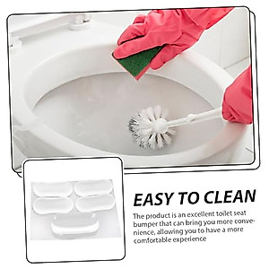 Homoyoyo 1set Toilet Seat Cushion Toilet Seat Pad Toilet Covers Toilet Seat Bumpers Door Bumper Toilet Seat Bidet Replacement Kit Silicone Bumpers Furniture Bumpers Silicone 20pcs
