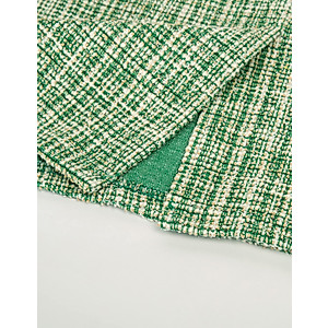 Women's Wear to Work Dresses Vintage Tweed Cap Sleeve Pencil Dress Green (Plaid)