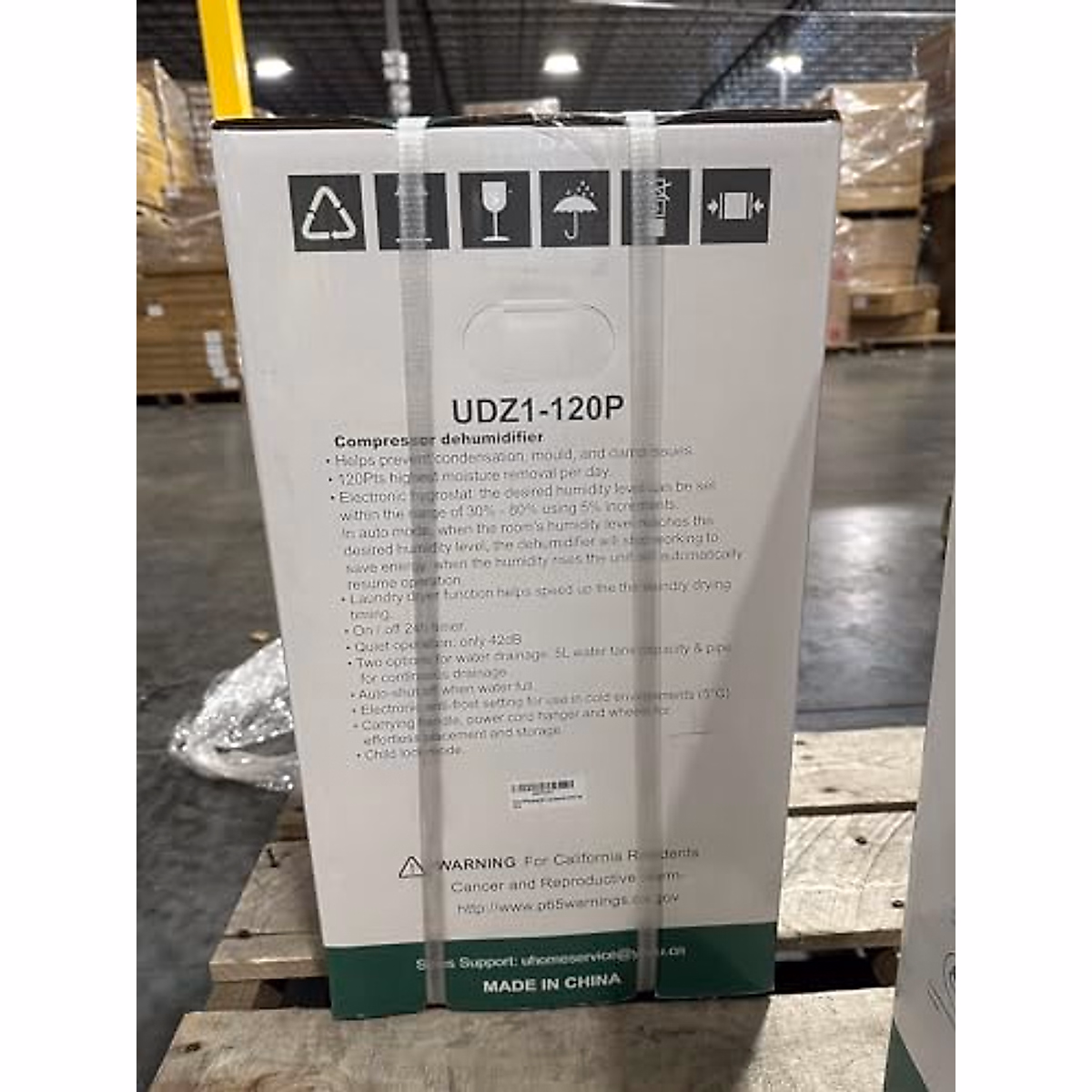 Uhome 120 Pints Dehumidifier with Drain Hose - 6000 Sq. Ft Quiet Dehumidifier for Home, Basements, Storages and Large Rooms with 5L Water Tank
