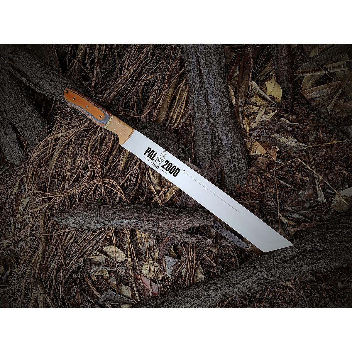 HUN-6032 Custom Handmade Spring Damascus Sword with Sheath