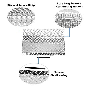 KUAFU Griddle Cover 36 Inch Compatible with Blackstone Griddle Lid Waterproof Silvery Aluminum Hard Cover with Stainless Steel Handle for Outdoor BBQ Hood Blackstone Griddle Accessories