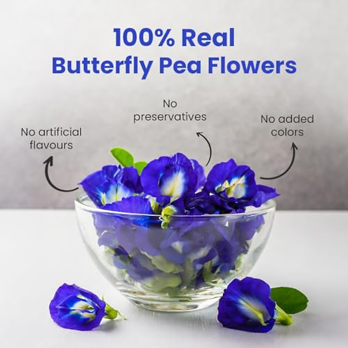 BLUE TEA - Butterfly Pea Flower Herbal Tea - 15 Pyramid Tea Bags | DETOX TEA | Direct From Source - Plant-Based Biodegradable Tea Bag | Food Coloring, Blue, Purple, Pink ICED TEA, Cooler & Mocktails
