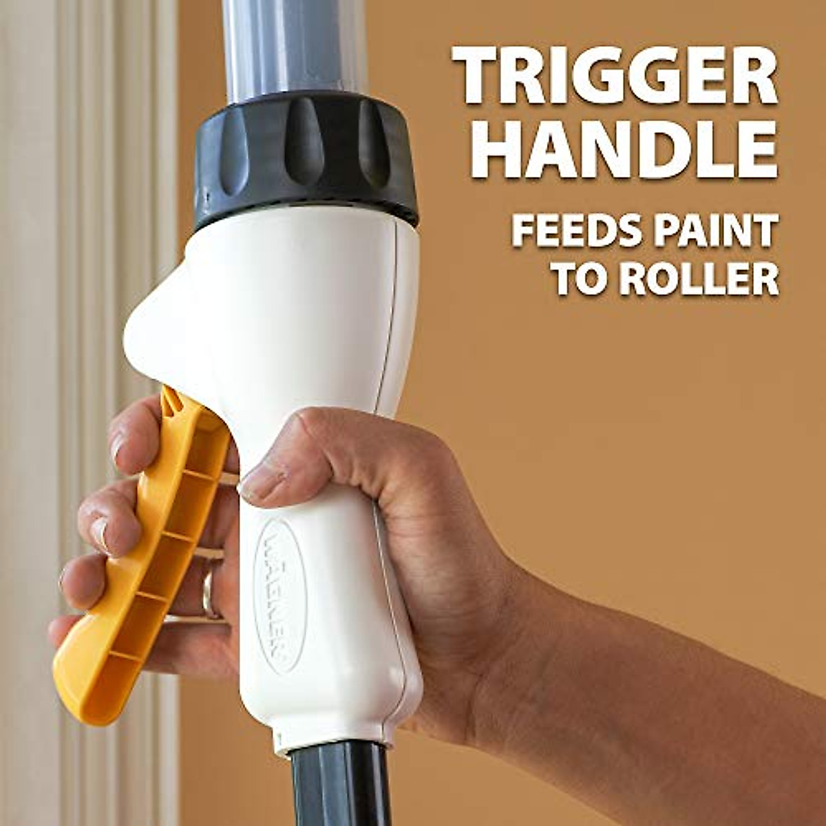 Wagner 0530003 SMART Automatic Paint Roller, 22 Oz Handle Capacity, Wagner Paint Stick, Power Roller System
