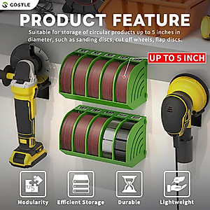 5 Inch Professional Sanding Discs Tool Storage Boxes Set - Efficient Organization, Offset Snap-On Connection, Grit Classification, Space-Saving Design, Versatile Application - 8 boxes