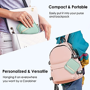 FINPAC Charger Case for MacBook, Small Electronic Organizer Bag for MacBook Power Adapter, Portable Pouch Travel Storage for Laptop Accessories, Magic Mouse, USB Drives, GoPro, Gadgets - Light Green