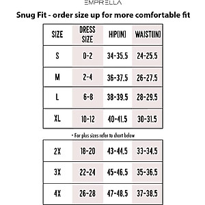 Emprella Slip Shorts 3-Pack Black Bike Shorts Cotton Spandex Stretch Boyshorts For Yoga,Black,Large