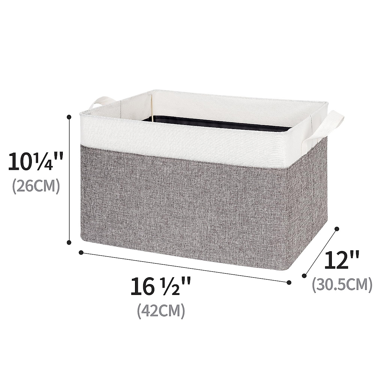 GRANNY SAYS Bundle of 2-Pack Storage Baskets with Metal Frame & 2-Pack Clothes Organizer