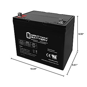 Mighty Max Battery 12V 75Ah SLA Battery for Wayne ESP25 Back-Up Pump