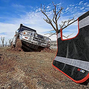 Juvened Winch Damper Calble Safety Recovery Dampener with Accessory Storage Pocket and Reflective Strips