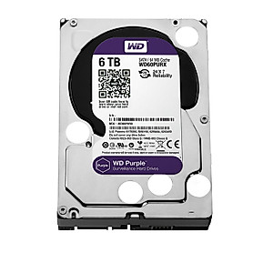 WD Purple 6TB Surveillance Hard Disk Drive - 5400 RPM Class SATA 6 Gb/s 64MB Cache 3.5 Inch - WD60PURX [Old Version] (Renewed)
