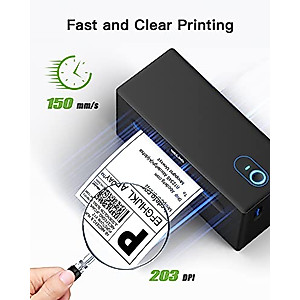 Nelko Bluetooth Thermal Shipping Label Printer, Wireless 4x6 Shipping Label Printer for Small Business, Support Android, iPhone and Windows, Widely Used for Amazon, Ebay, Shopify, Etsy, USPS