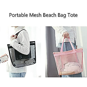 MEYYY Portable Mesh Shower Caddy, Quick Dry Tote Bag with Zipper and Inner Pocket, Hanging Toiletry Bath Organizer for College Dorms, Gym, Swimming, Beach, Travel