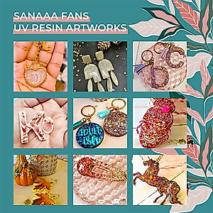 SANAAA Clear Hard Type 200g Transparent UV Resin for DIY Resin Jewelry Making