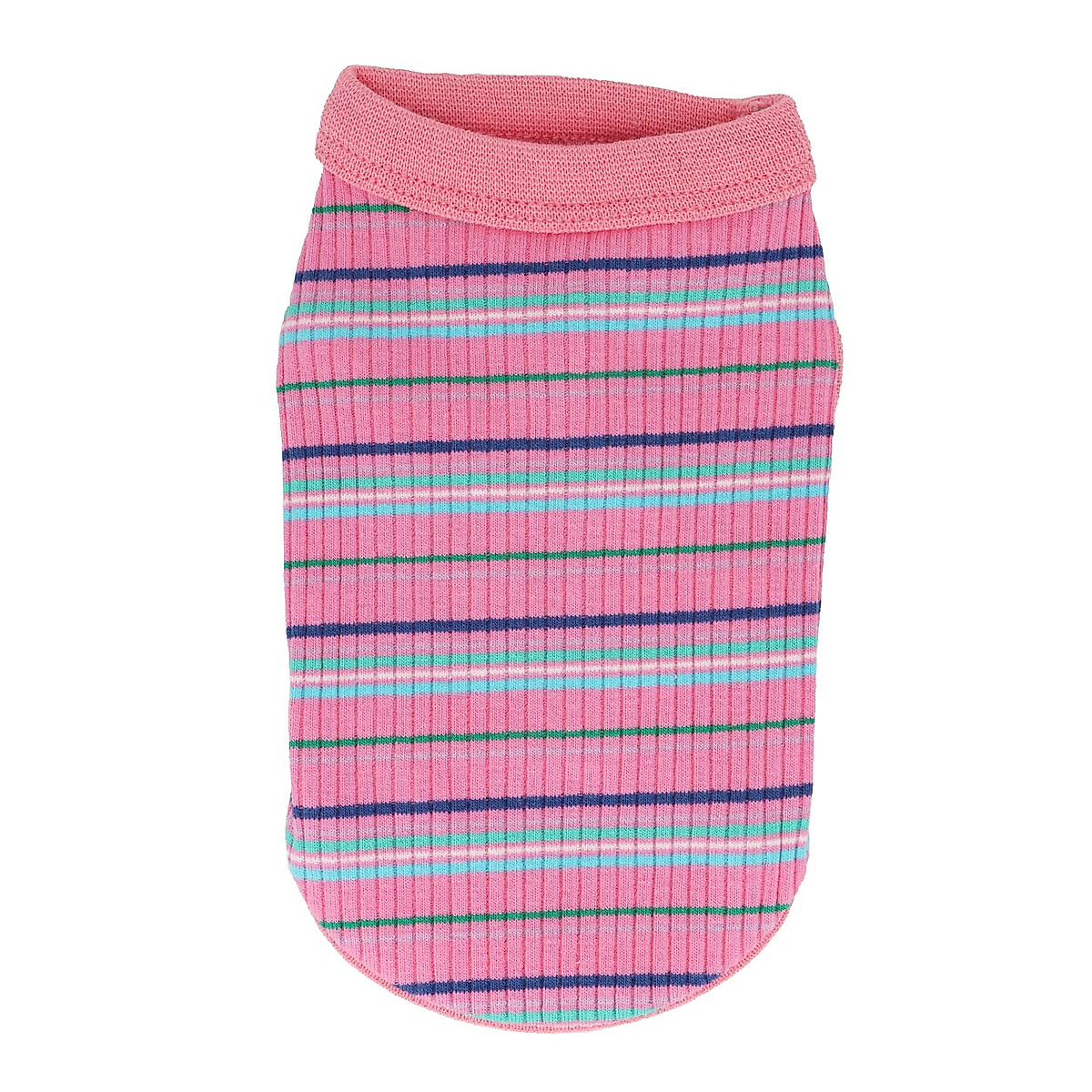 LOPHIPETS 100% Cotton Rib Dog Shirt Vest for Small Dogs Teacup Chihuahua Yorkie Puppy Clothes Tank Tee-Pink/XS