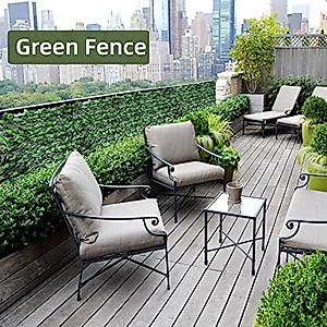 Artificial Ivy Privacy Fence Screen, Privacy Wall, Privacy Screen, Artificial Faux Ivy Hedge Leaf & Vine Privacy Fence Wall Screen, Outdoor Decoration, Garden, Yard (120 x 40 Inch, Peach Leaf)