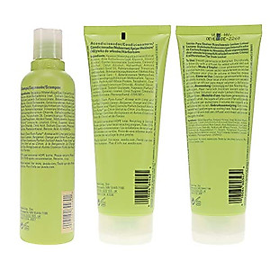 Aveda Be Curly Shampoo 8.5 Oz, Conditioner 6.7 Oz & Curl Enhancer 6.7 Oz