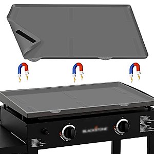 Griddle Protective Mat for Blackstone - 28" Magnetic Silicone Grill Cover, Food Grade Silicone Mat - All Season Cooking Surface Protective Cover (28" Grey)