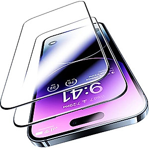 UltraGlass UNBREAK TOP 9H+ Glass for iPhone 14 Pro Max Screen Protector [Military SGS Shatterproof & Longest Durable] Screen Protector 14 Pro Max Tempered Glass, Anti-fingerprint, 2 Packs