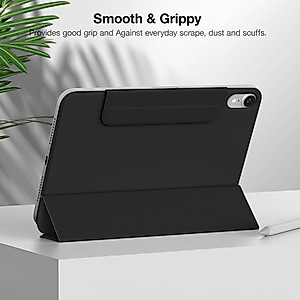 SURPHY Slim Magnetic Case for iPad Mini 6 Case (8.3" 2021), Strong Magnetic Smart Cover (with Microfiber Lining and Magnetic Flap) for iPad Mini 6 6nd Generation (Light Gray)