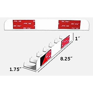 Storage Theory Food Pouch Hanger Organizer for Kitchen Pantry, Cabinet and Refrigerator - Peel and Stick Storage for Applesauce, Yogurt, Baby Food Pouches - 6 pk