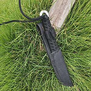 CHENHAN 3.35-inch Fixed Blade Knife with Sheath, Survival Tactical Knife,Hunting Knife with Rope Handle,Good for Camping Hunting and Outdoor