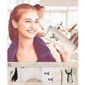 Water Bottle Carrier Bag with Phone Pocket for Stanley 40oz Tumbler with Handle Neoprene Water Bottle Holder Pouch with Adjustable Strap for Stanley Cup Accessories Bollus with Straw Cover & Carabiner