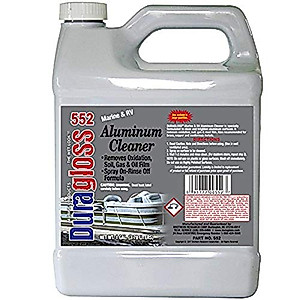 Duragloss 552 Marine and RV Aluminum Cleaner and Brightener, 1 Gallon, 1 Pack, white
