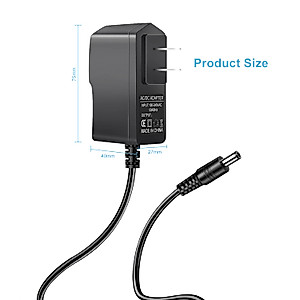 9V AC/DC Power Supply Cord for Octane Fitness Q35 Q35e Q35c Q35ce Q37 xR3c xR4 xR4c xR4ci xR6 xR6e xR6ce Exercise Elliptical Treadmill Cardio Machine Adapter
