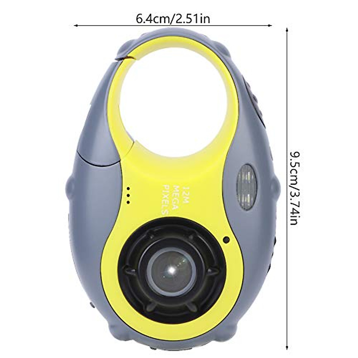Vifemify Children Camera High Definition Dustproof Anti‑Fall Cartoon Mini Kid Camera Gray Toddler Camera Kids Camera Toy Camera