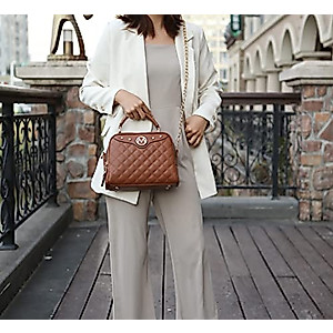 MKF Collection Satchel Bag for Women, Crossbody Handbag Top-Handle Purse