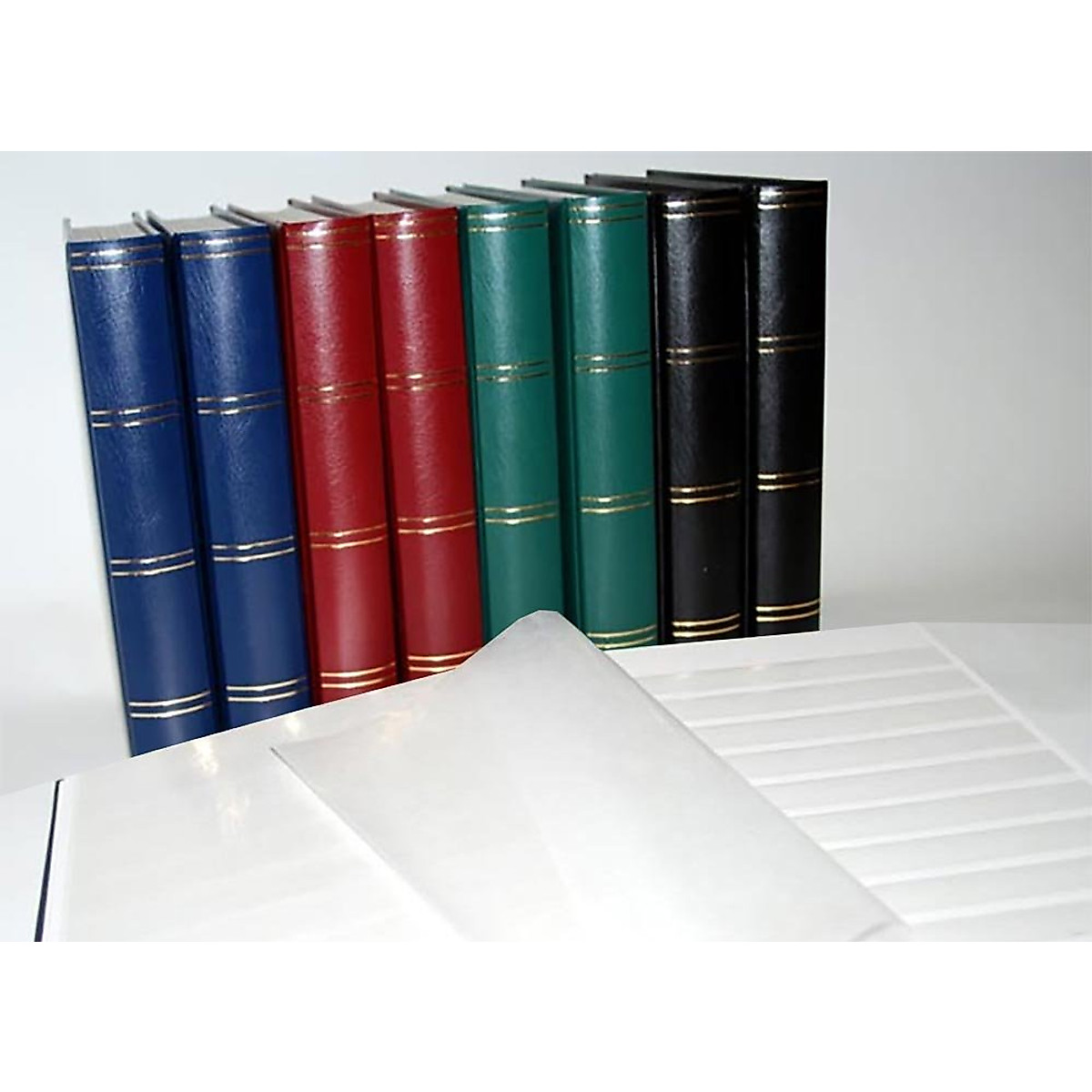 Prophila stockbook Stamp Album (New) 60 White Sides, Black Cover