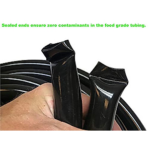 Viagrow V708245 Vinyl Multipurpose Irrigation Tubing(100ft, 3/4 inch ID-1 inch OD), Black