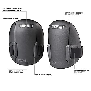 ToughBuilt - Ultra Light Knee Pads with Non-Marring Outer Shell - Knee Pad Essentials, Comfortable, Resistant and Durable - (TB-KP-1)