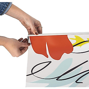 Displays2go 48 Inch Banner Hanger Rails with Hinged Snap-Open Design – Silver (ABR48)