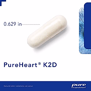 Pure Encapsulations PureHeart K2D | Hypoallergenic Supplement to Promote Calcium Homeostasis and Cardiovascular Function* | 30 Capsules