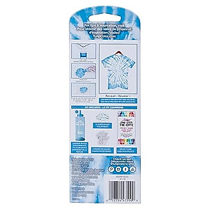 Tulip One-Step Tie-Dye Kit, Vibrant Colors for Fabric 4 fl oz, Sky
