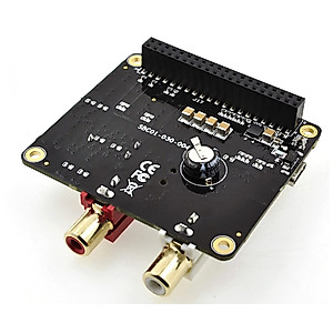 Allo, BOSS I2S DAC V 1.2 Dedicated 384 kHz32bit DAC PCM5122 for Best Sound Quality. Compatible with RPI 2, RPI 3 and Rpi4