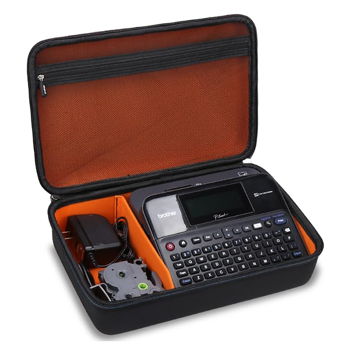 Mchoi Hard Portable Case for Brother P-Touch Label Maker PTD600 /D610BT Connected Label Maker, Case Only