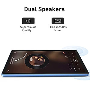 VASOUN Android Tablet 10 inch, 2 GB RAM, 32 GB Android 12 Tablet, Kids Tablet, IPS HD Display, GPS, FM, Quad-Core Processor, Wi-Fi (Blue)