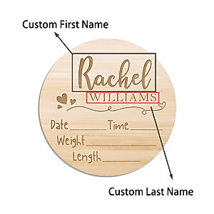 Party to Be Personalized Birth Announcement Sign for Hospital, Laser Engraved Wooden Baby Name Announcement Sign, Newborn Announcement Sign
