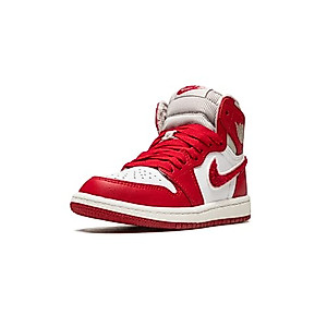 Jordan Boy's Jordan 1 High OG (Little Kid) Light Iron Ore/Varsity Red/Sail 2.5 Little Kid M