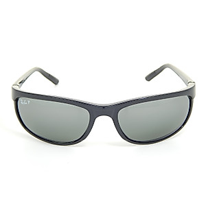 New Ray Ban Polarized Predator 2 RB2027 601/W1 Black/Gray Polarized 62mm Sunglasses