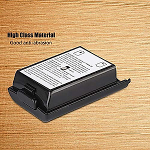 Battery Cover, Shell Case Cover Kit Anti-Abrasion Oil Injection Process Easy to Install for Game Console Controller(Black)