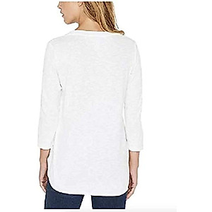 Kirkland Signature Ladies' Cotton Slub Tee (White, XX-Large)